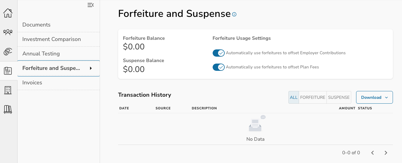 Forfeitures & Suspense Accounts – FutureStep